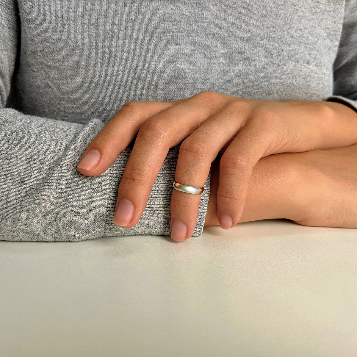 Sterling Silver Midi Pinky Toe Ring 4 mm Adjustable Plain Band ...